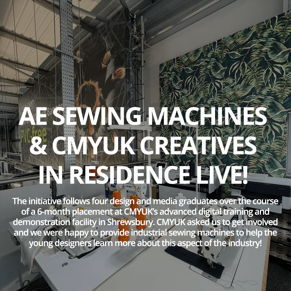 AE Sewing Machines team up with CMYUK to support their Creatives in Re